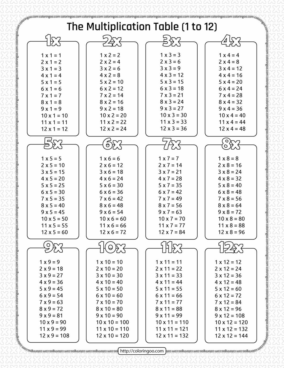 Printable Times Table Worksheets: Master Multiplication with Ease ...